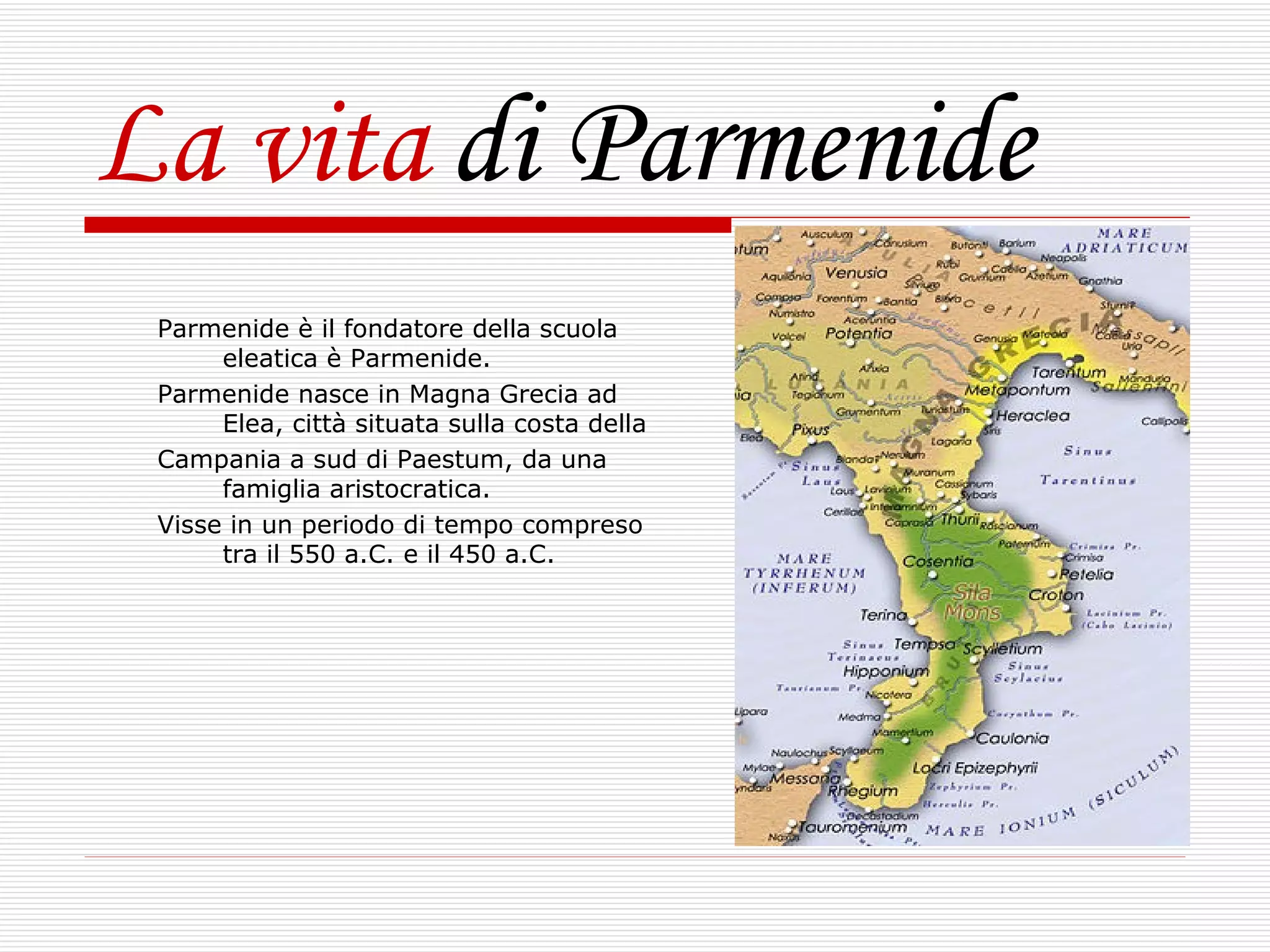 Parmenide In Breve | PPT