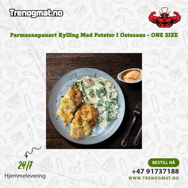 Parmesanpanert Kylling Med Poteter I Ostesaus - ONE SIZE | PDF