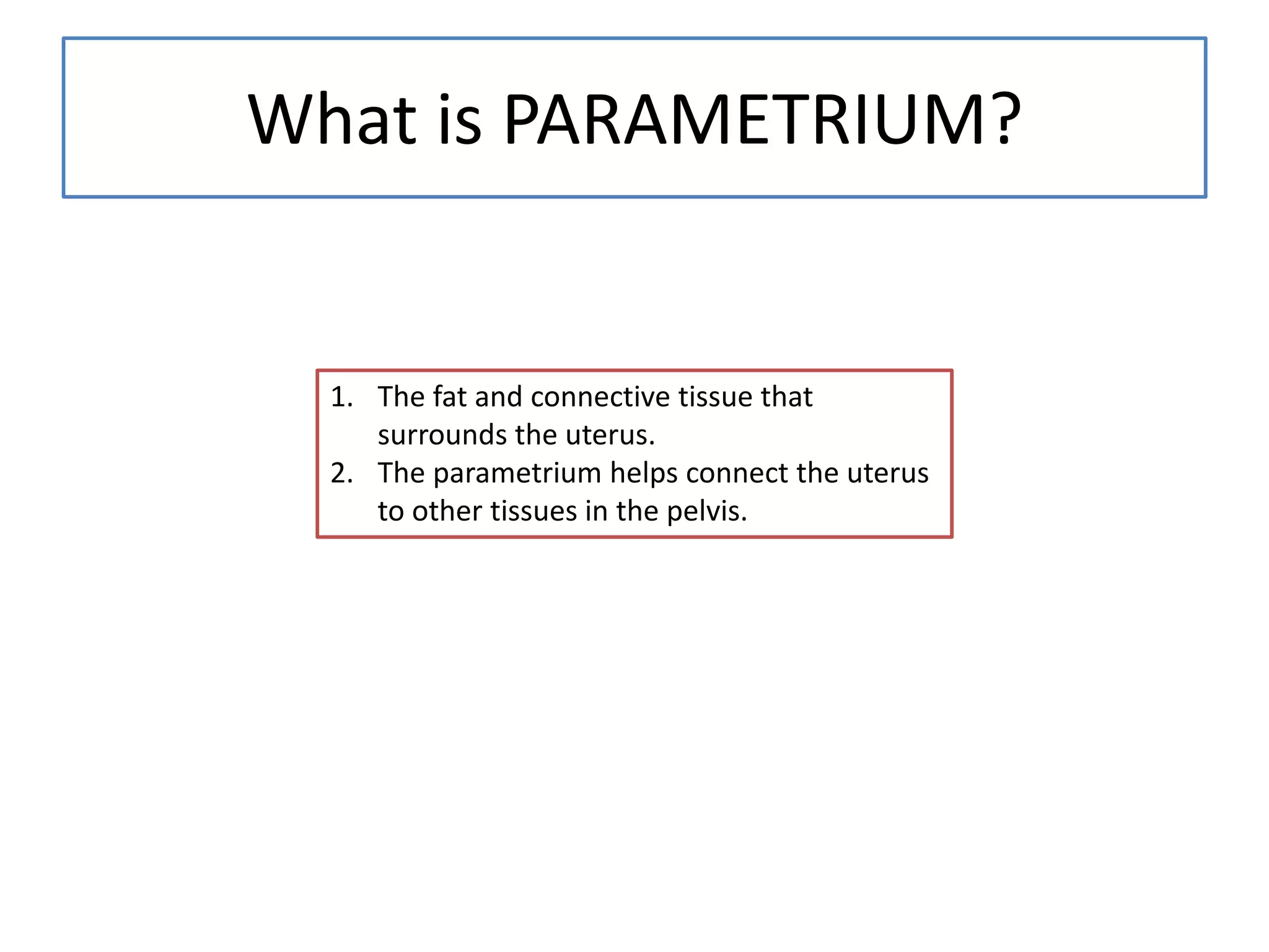 TARGET DELINEATION OF PARAMETRIUM | PPTX