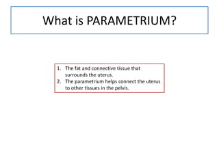TARGET DELINEATION OF PARAMETRIUM | PPTX
