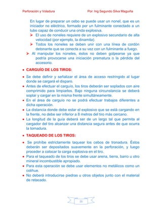 Parámetros de Perforación y Voladura | PDF