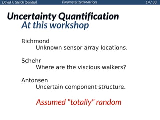 Spectral methods for linear systems with random inputs | PDF