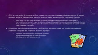 Paréntesis, guión y comillas. | PPTX