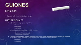 Paréntesis, guión y comillas. | PPTX