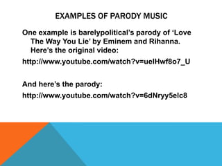 Parody Examples