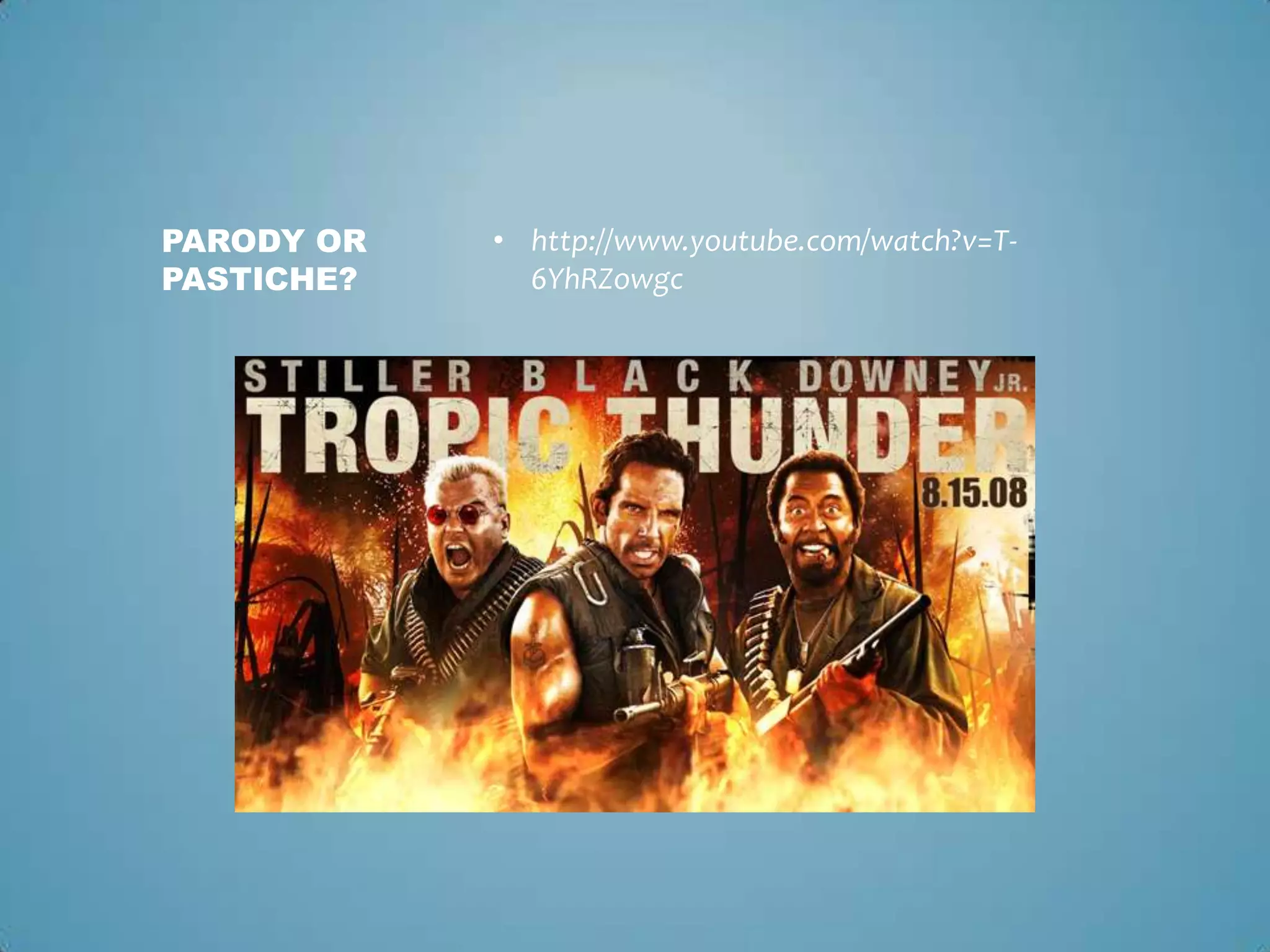 Parody and pastiche - Postmodernism | PPTX