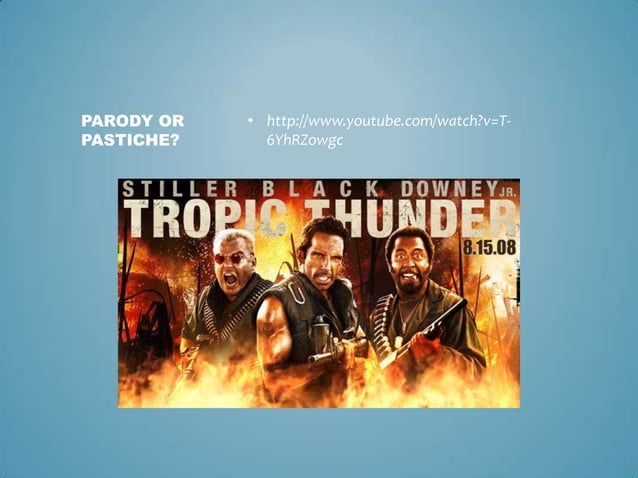 Parody and pastiche - Postmodernism | PPTX | Humor and Satire | Pop Culture