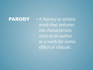 Parody and Pastiche | PPT