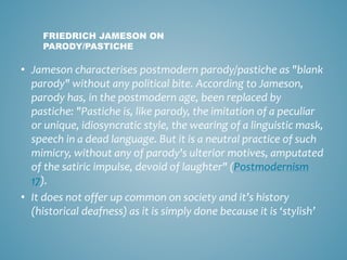 Parody and pastiche | PPTX