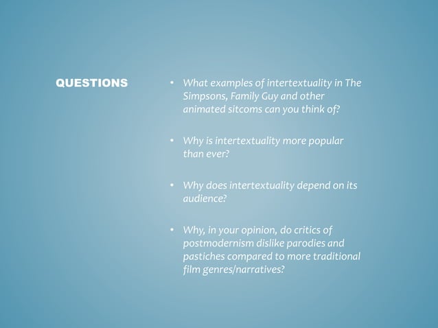 Parody and pastiche | PPTX | Comedy | Genres