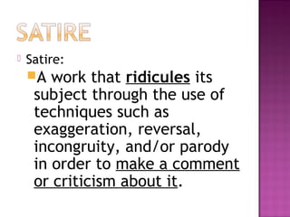 Parody and satire | PPT
