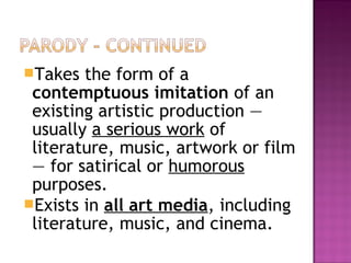 Parody and satire | PPT
