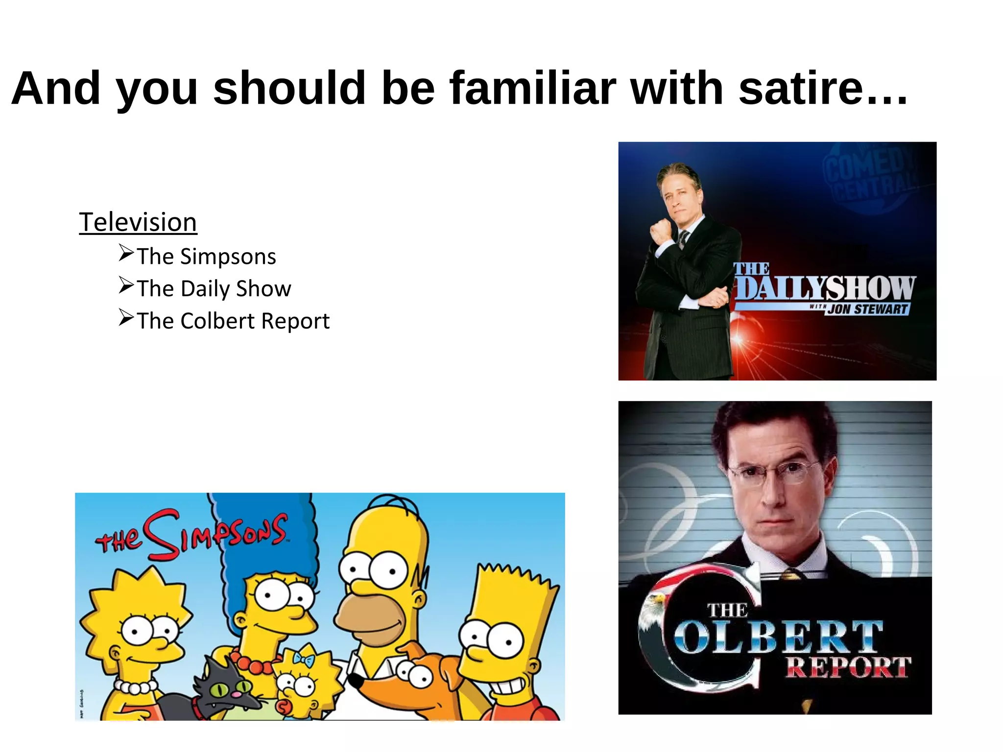 Parody and Satire | PPT