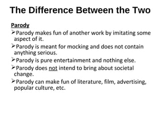 Parody and Satire | PPT