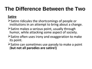 Parody and Satire | PPT