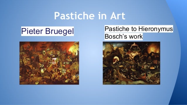 Parody pastiche and bricolage