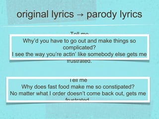 Parody Songs Lyrics