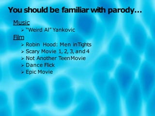 Parody vs Satire | PPT