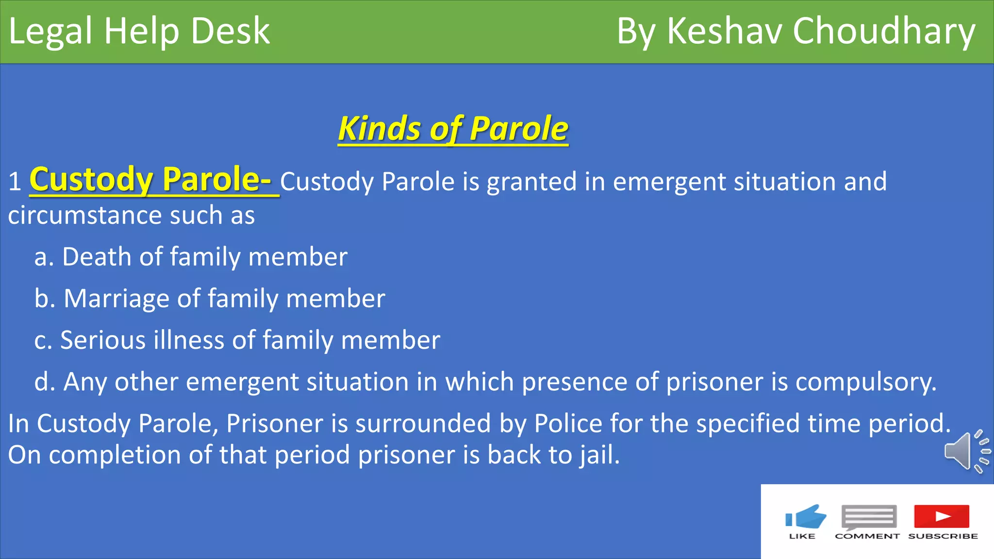 Parole in crimonology Hindi and English | PPTX