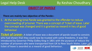 Parole in crimonology Hindi and English | PPTX