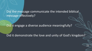 Preaching Across the Pews -- Preaching Seminar | PDF