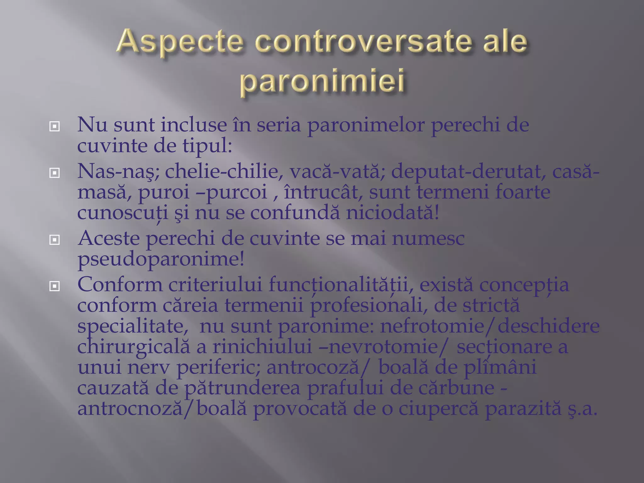 Paronimele in limba română. rotari margarita | PDF