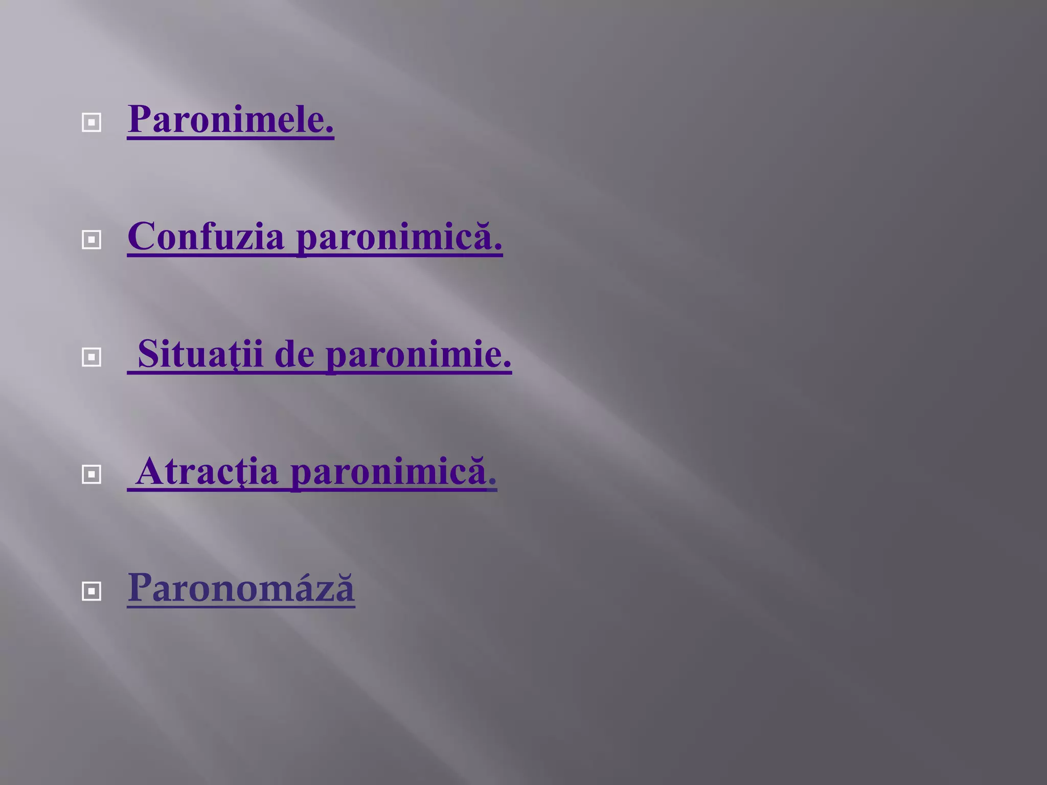 Paronimele in limba română. rotari margarita | PDF