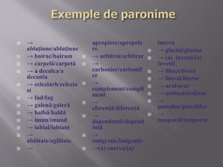 Paronimele in limba română. rotari margarita | PDF