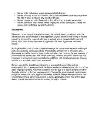 Paronychia | DOC
