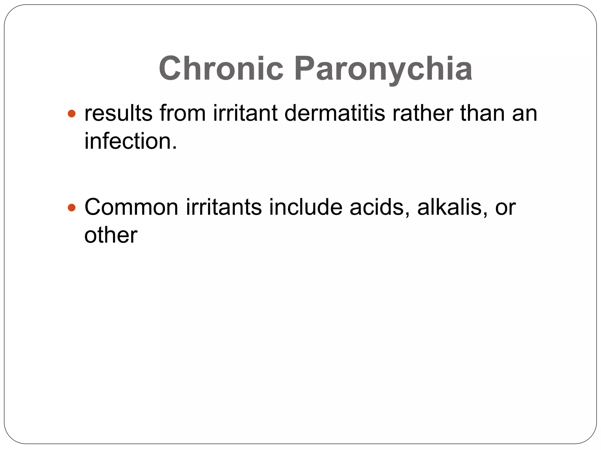 Paronychia | PPTX