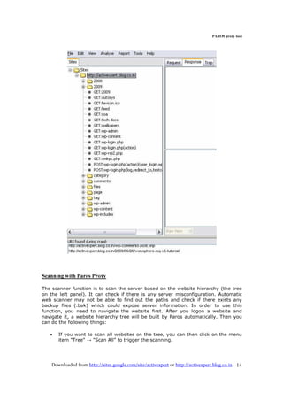 PAROS proxy tool | PDF