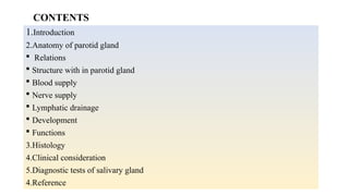 PAROTID GLAND ,its landmarks, salivary pathway | PPTX