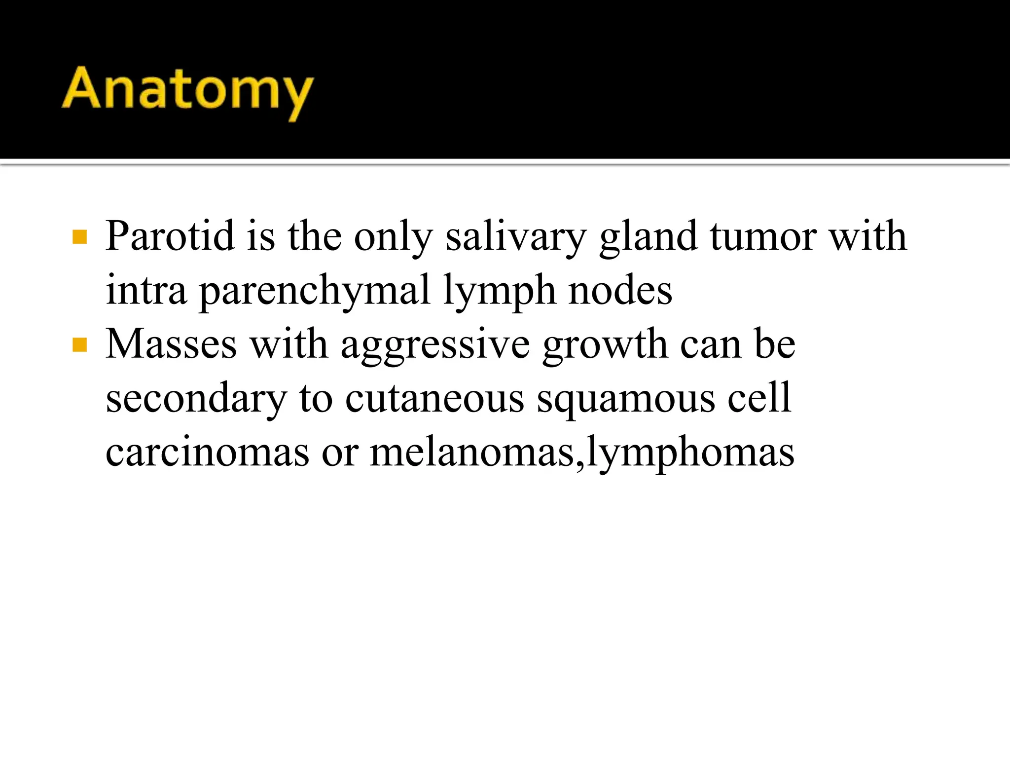 Parotid gland tumor.pptx