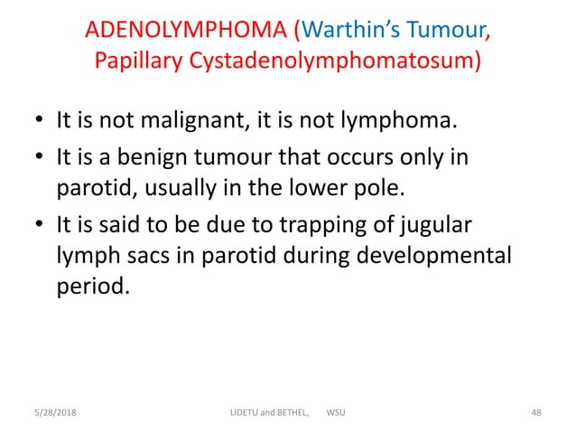 Parotid gland tumors and management, Dr. Lidetu Afework Anjulo and Dr ...