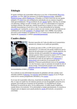 Parotiditis | DOC
