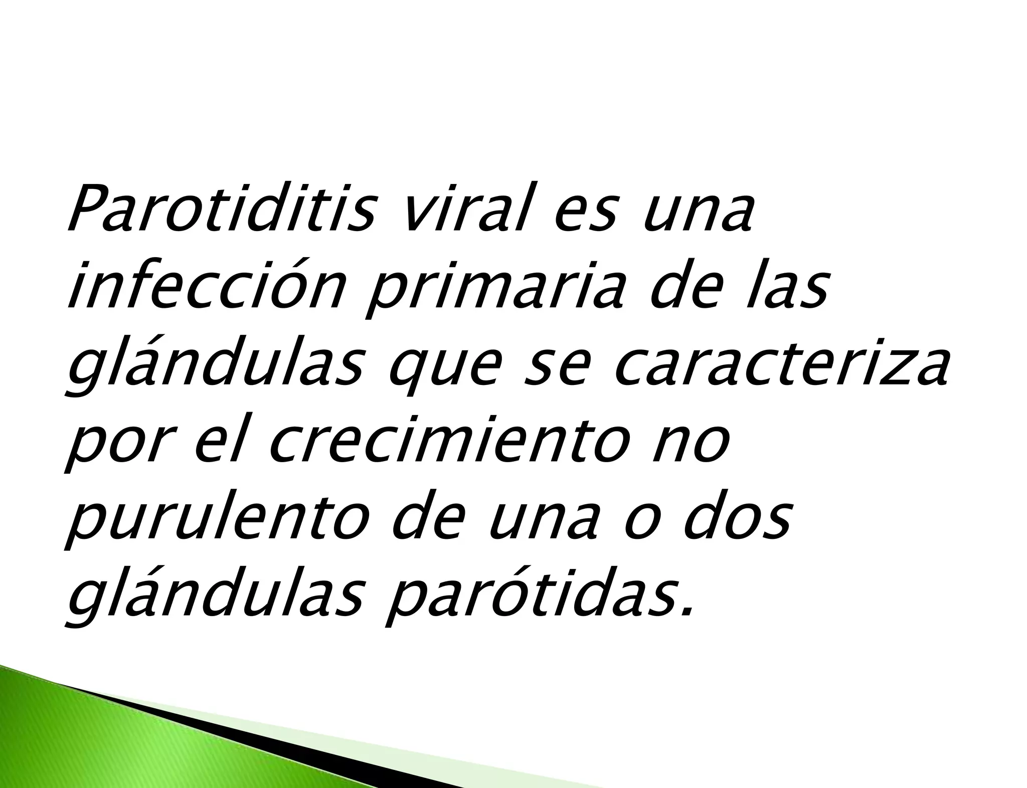 Parotiditis viral | PPT