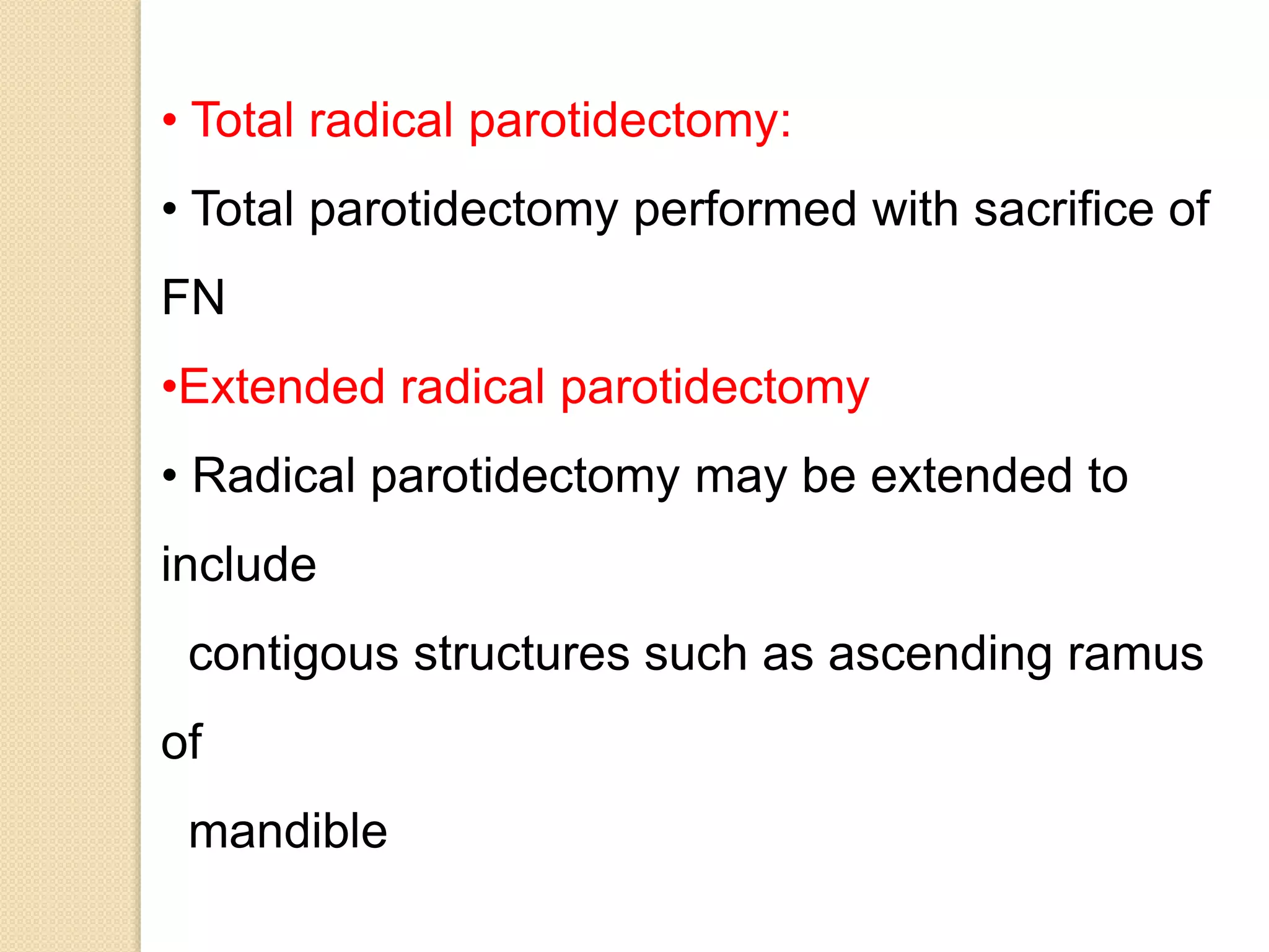 Parotid surgery | PPTX