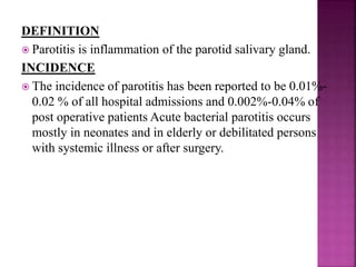 Parotitis | PPTX