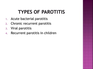 Parotitis | PPTX | Ear, Nose and Throat Conditions | Diseases and ...