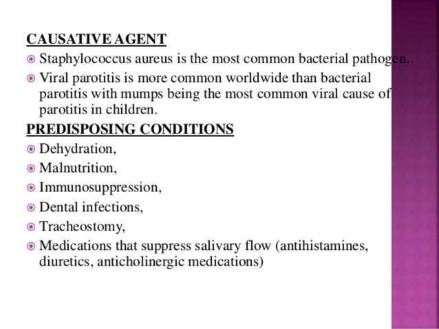 Parotitis | PPTX | Ear, Nose and Throat Conditions | Diseases and ...