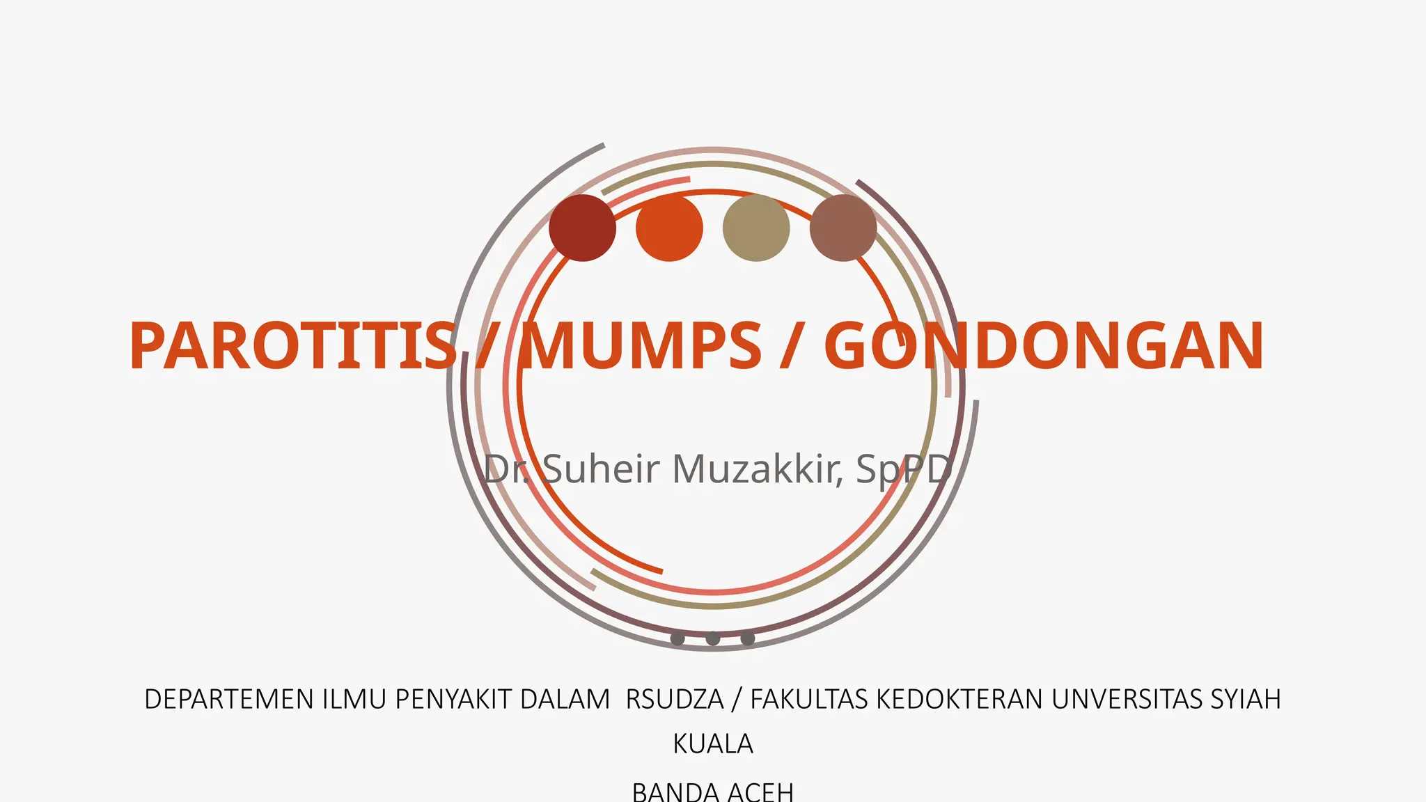 PAROTITIS. Infeksi pada Kelenjar Parotis | PPTX