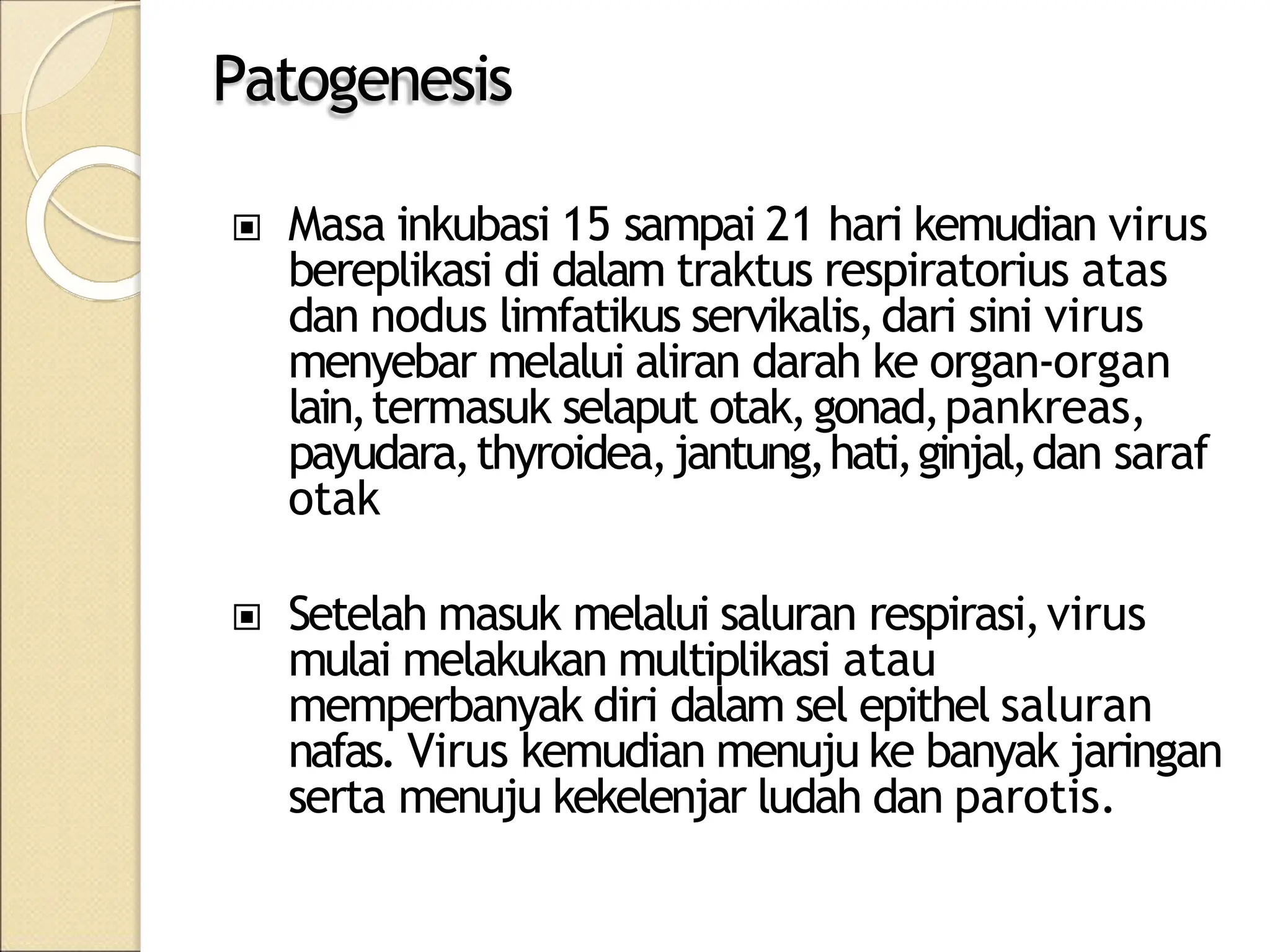 parotitis-mumps-infeksi virus.bisa ditularkanpptx | PPTX