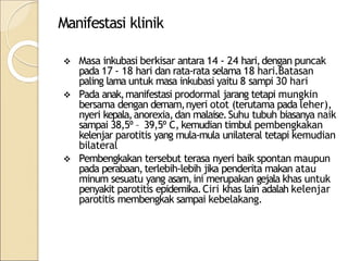 parotitis-mumps-infeksi virus.bisa ditularkanpptx | PPT