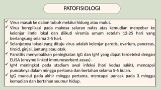 Parotitis epidemika, gondongan mumps in pediatric | PPTX