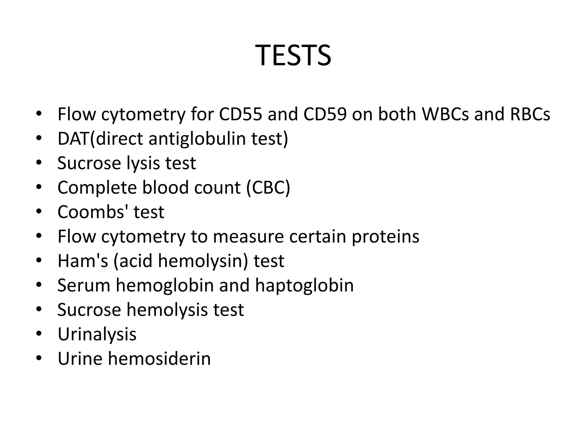 Paroxysmal nocturnal hemoglobinuria | PPTX