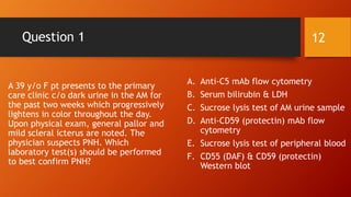 Paroxysmal Nocturnal Hemoglobinuria (PNH) - A Pathologic Survey | PPTX