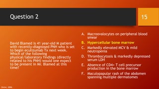 Paroxysmal Nocturnal Hemoglobinuria (PNH) - A Pathologic Survey | PPTX