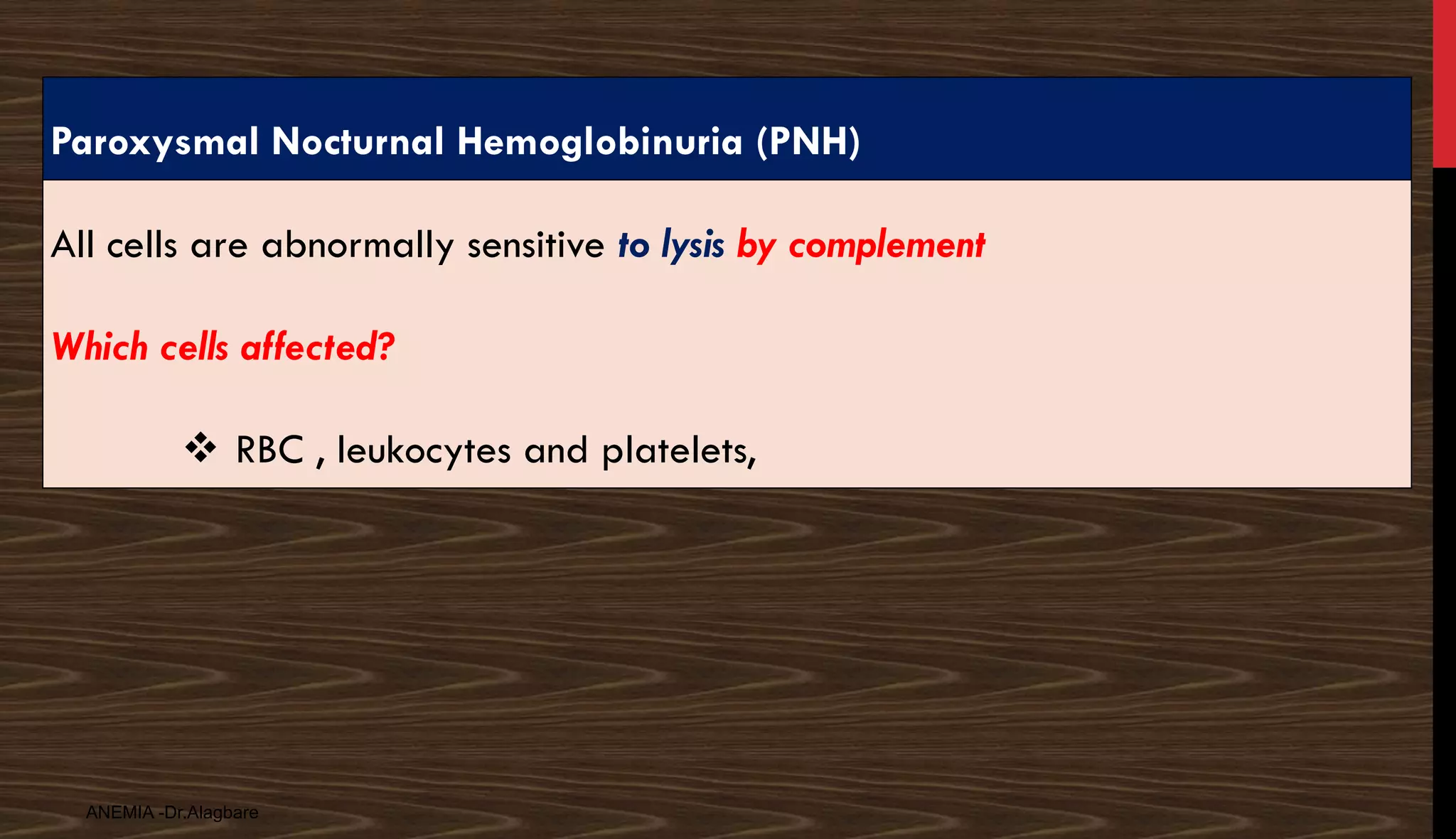 Paroxysmal nocturnal hemoglobinuria (PNH) | PDF