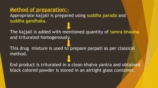 Parpati Kalpana-RASA PARPATI,TAMRA PARPATI, LOHA PARPATI BY Dr.PUSHPAJA ...