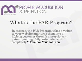 PAR Program PowerPoint | PPT